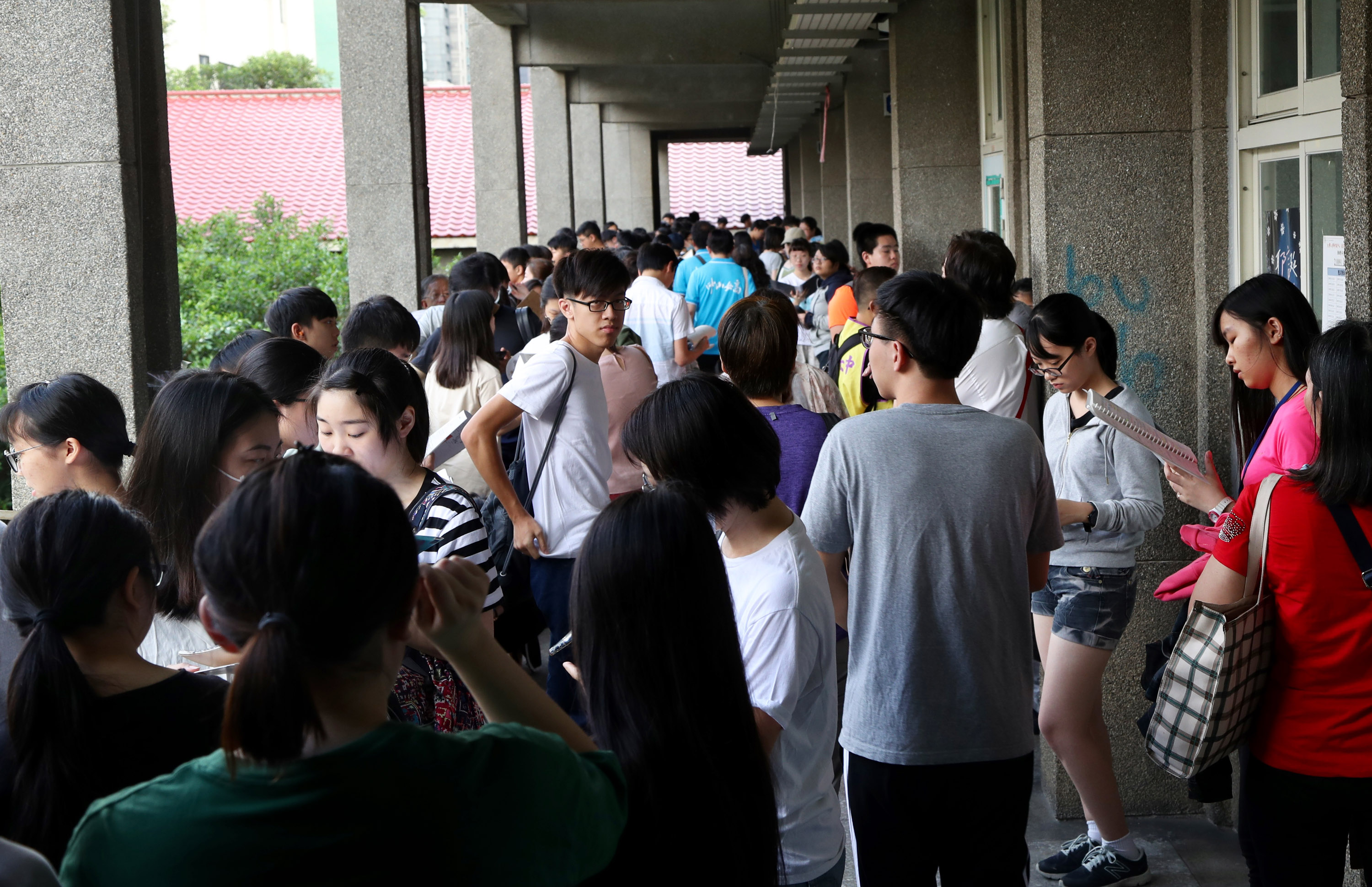 College exam day - Focus Taiwan