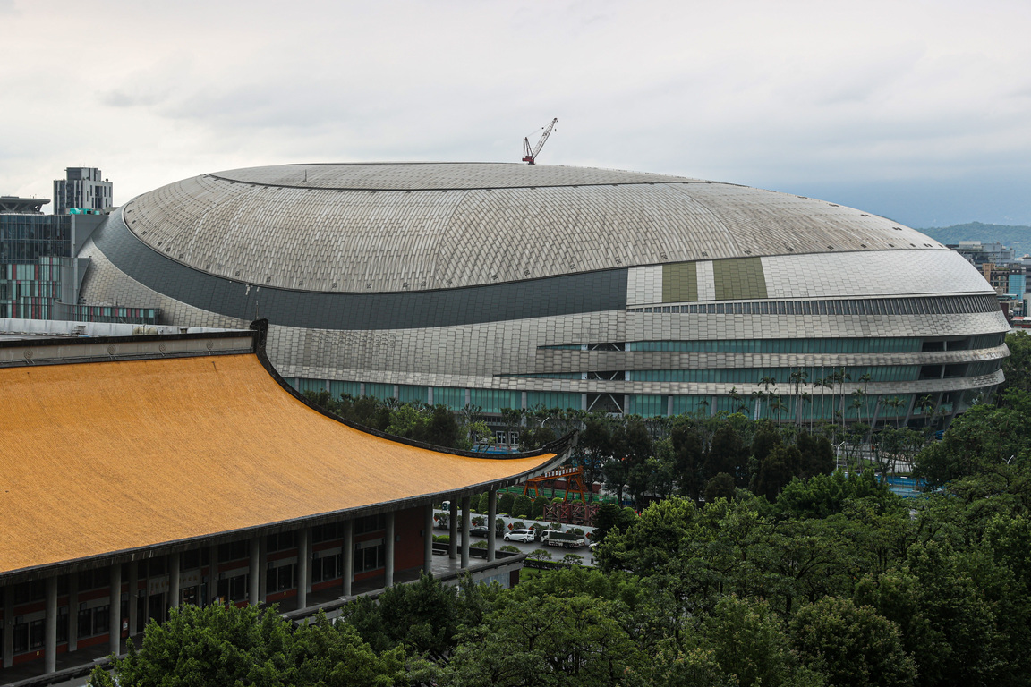 Taipei Dome Nears Completion Focus Taiwan