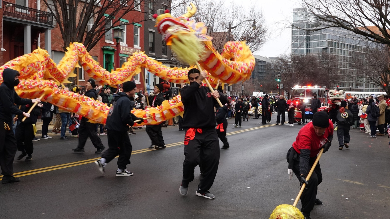 LNY dragon dancers in U.S. capital - Focus Taiwan