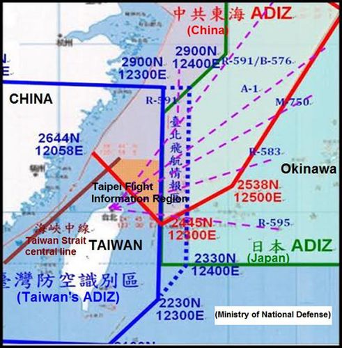 'One degree' change behind Taipei flight information zone trouble ...