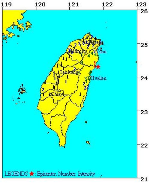 Taiwan rattled by more than 20 earthquakes Wednesday - Focus Taiwan