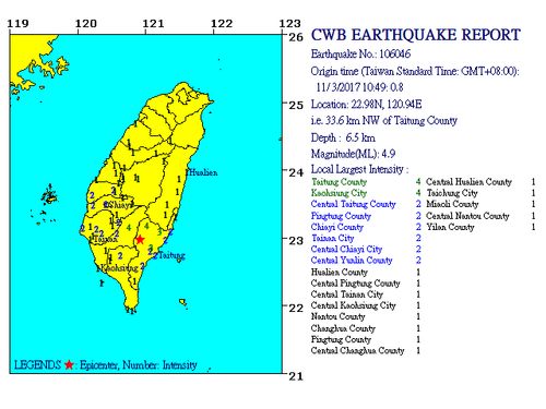 Two earthquakes rattle southeastern Taiwan in quick succession - Focus ...