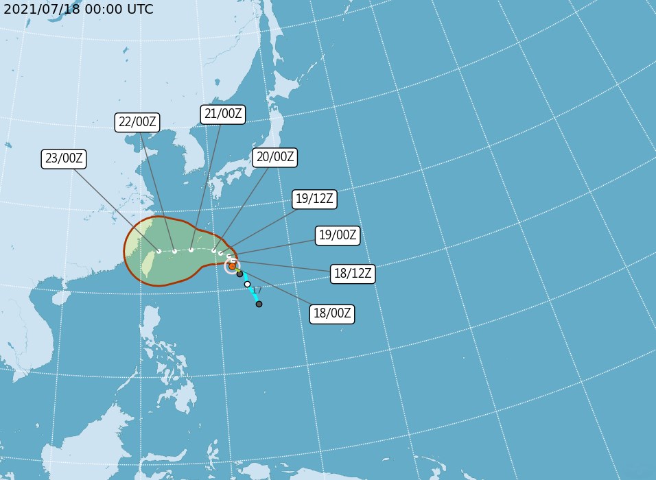 Tropical Storm In-Fa could pass directly over Taiwan - Focus Taiwan