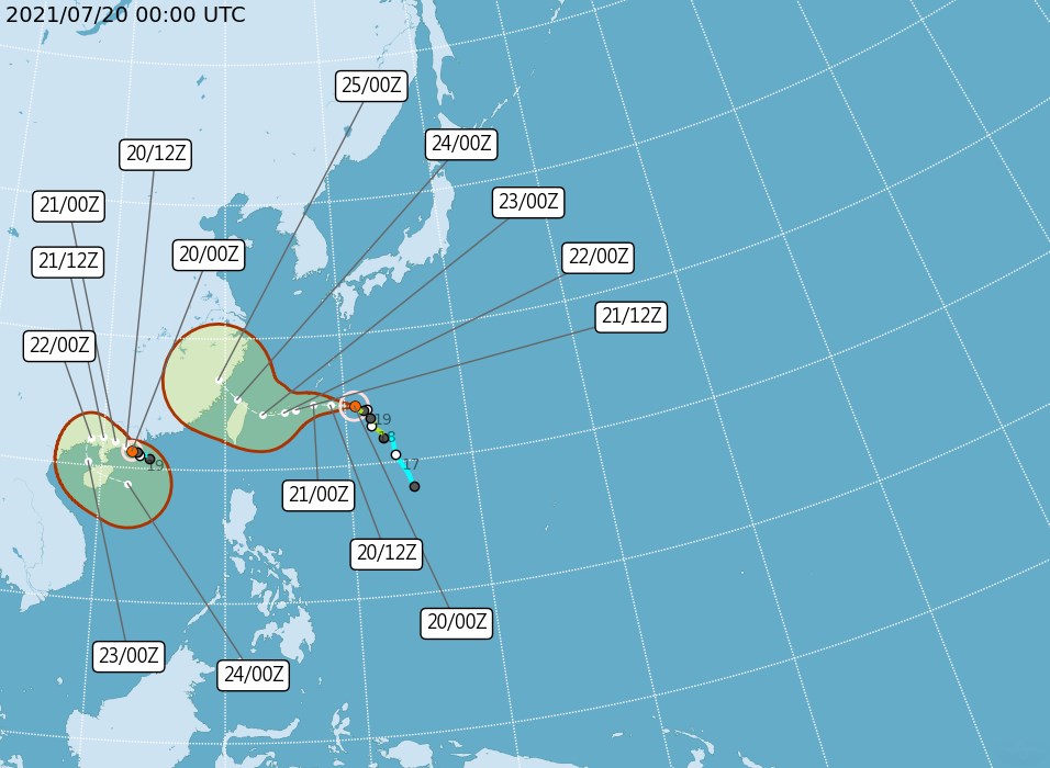 Tropical storm to pass over waters near Taiwan Saturday: CWB - Focus Taiwan