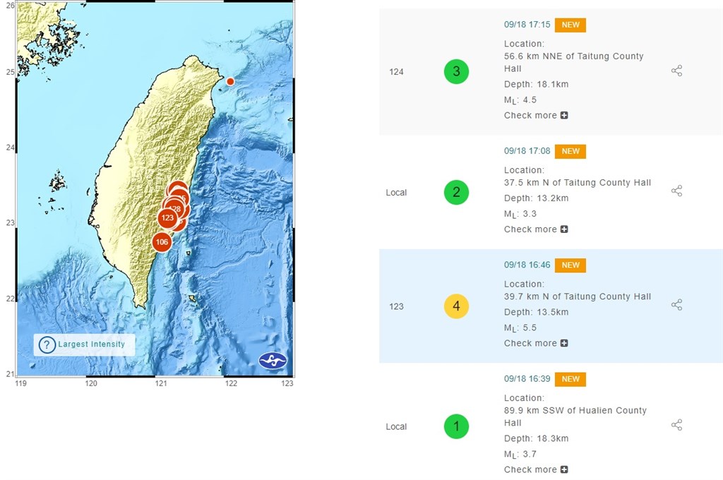 Magnitude 5.5 earthquake jolts Taiwan - Focus Taiwan