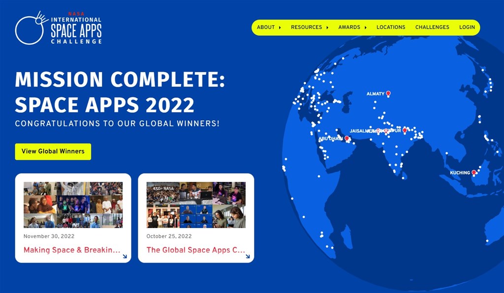 Taiwan teams bag two gold medals in NASA Space Apps challenge - Focus Taiwan