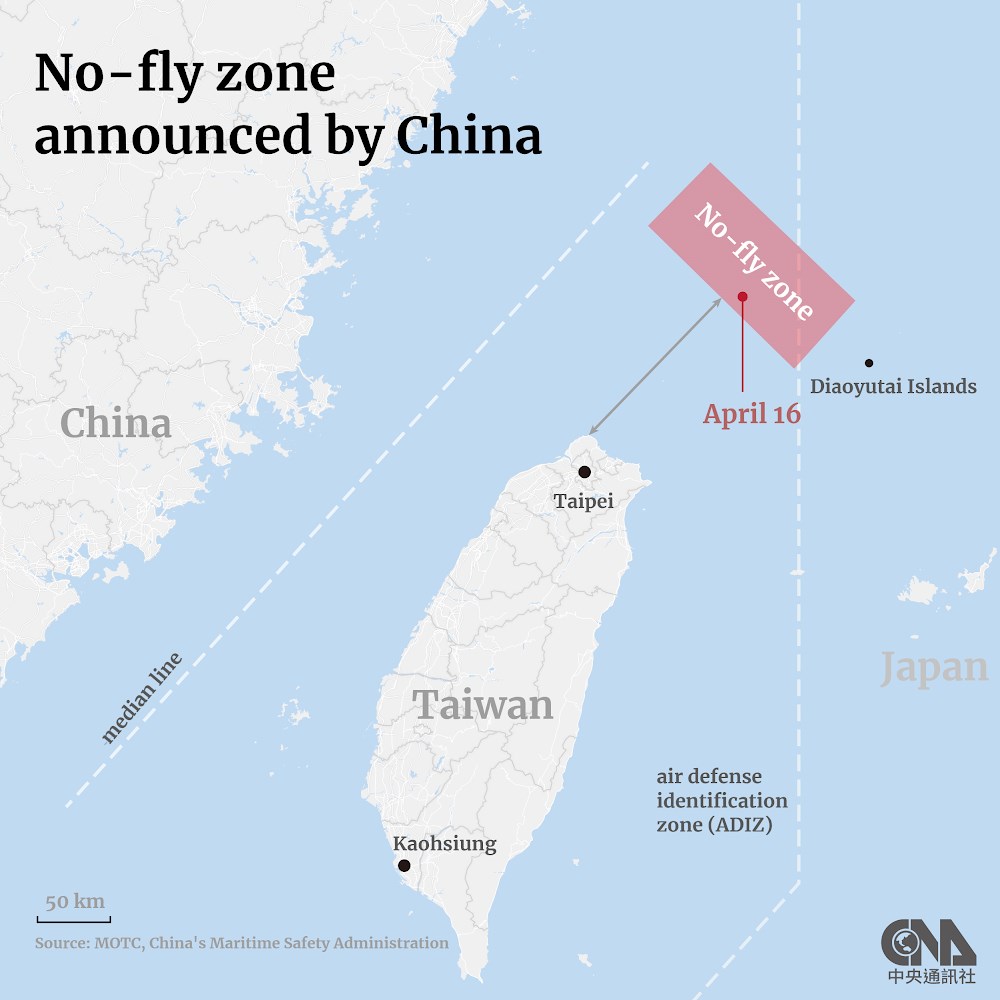 China's modified no-fly zone to affect 33 flights - Focus Taiwan