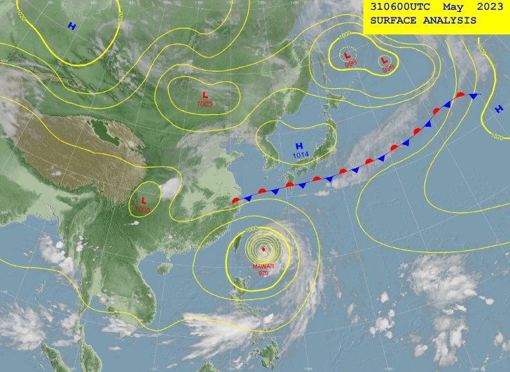 Taiwan lifts sea warning for Typhoon Mawar as storm heads to Japan ...