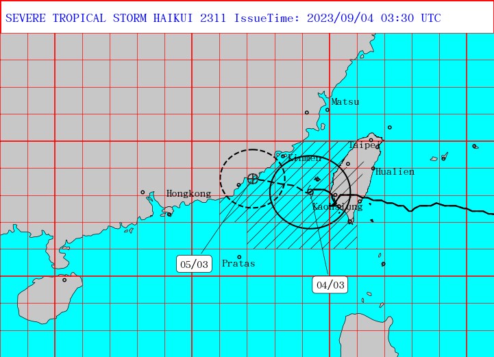 Haikui moves off Taiwan, downgraded to tropical storm - Focus Taiwan