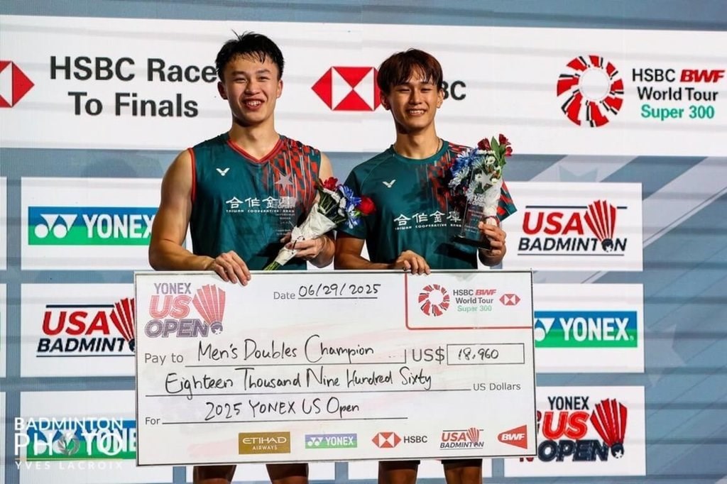 Shuttlers Lai, Tsai win all-Taiwan men's doubles US Open final - Focus ...