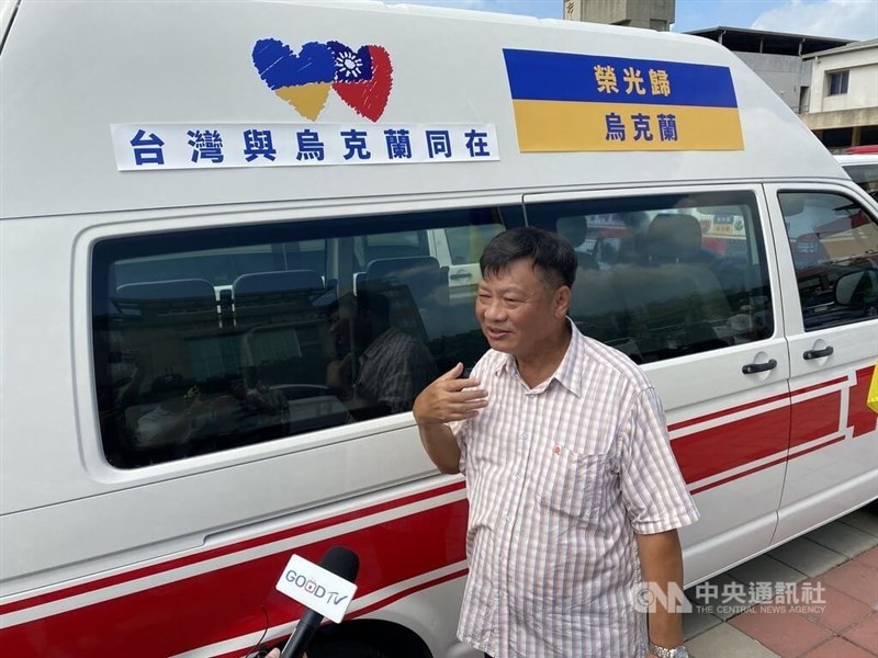 Taiwanese businessman donates dozens of emergency vehicles to Ukraine ...