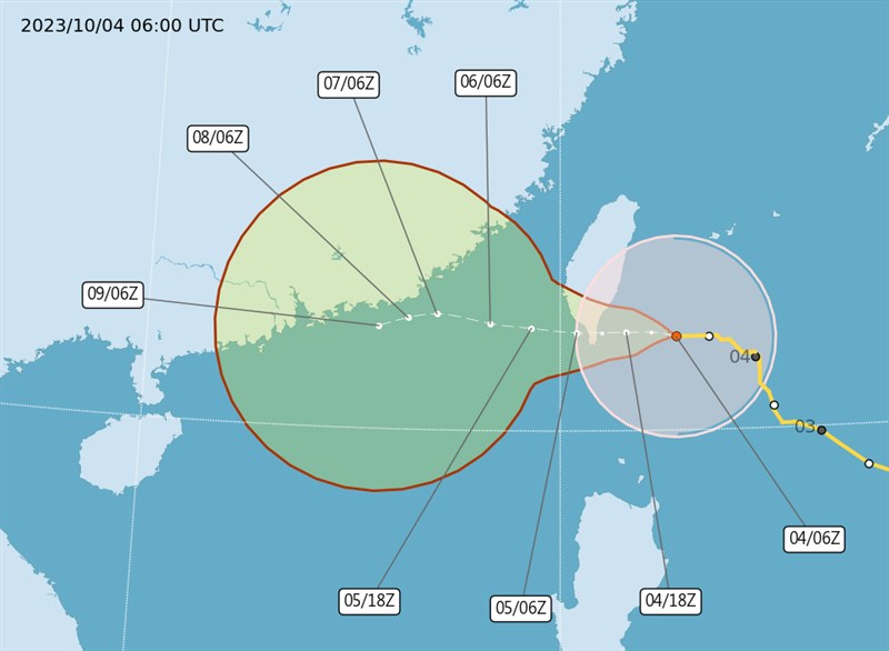 Southern, eastern Taiwan to be hit hard by storm: CWA - Focus Taiwan