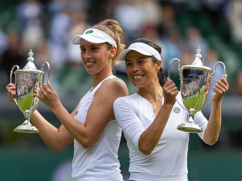 Taiwan's Hsieh and Belgian partner win Wimbledon women's doubles ...