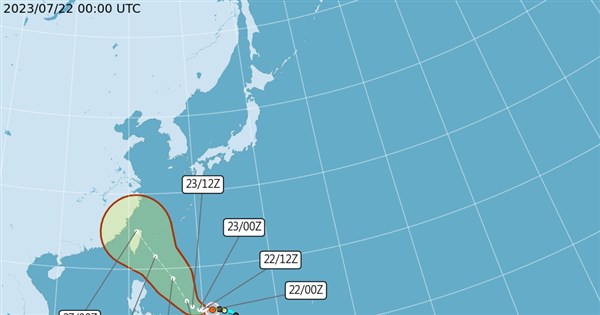 Taiwan may issue warnings as Tropical Storm Doksuri could strengthen ...