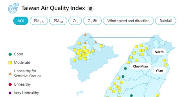 Air pollution orange alerts issued across Taiwan - Focus Taiwan