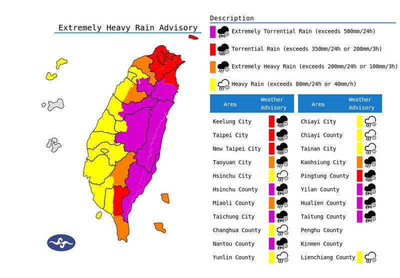 Hampir seluruh Taiwan tidak libur pada Jumat seiring Taifun Kong-rey ...