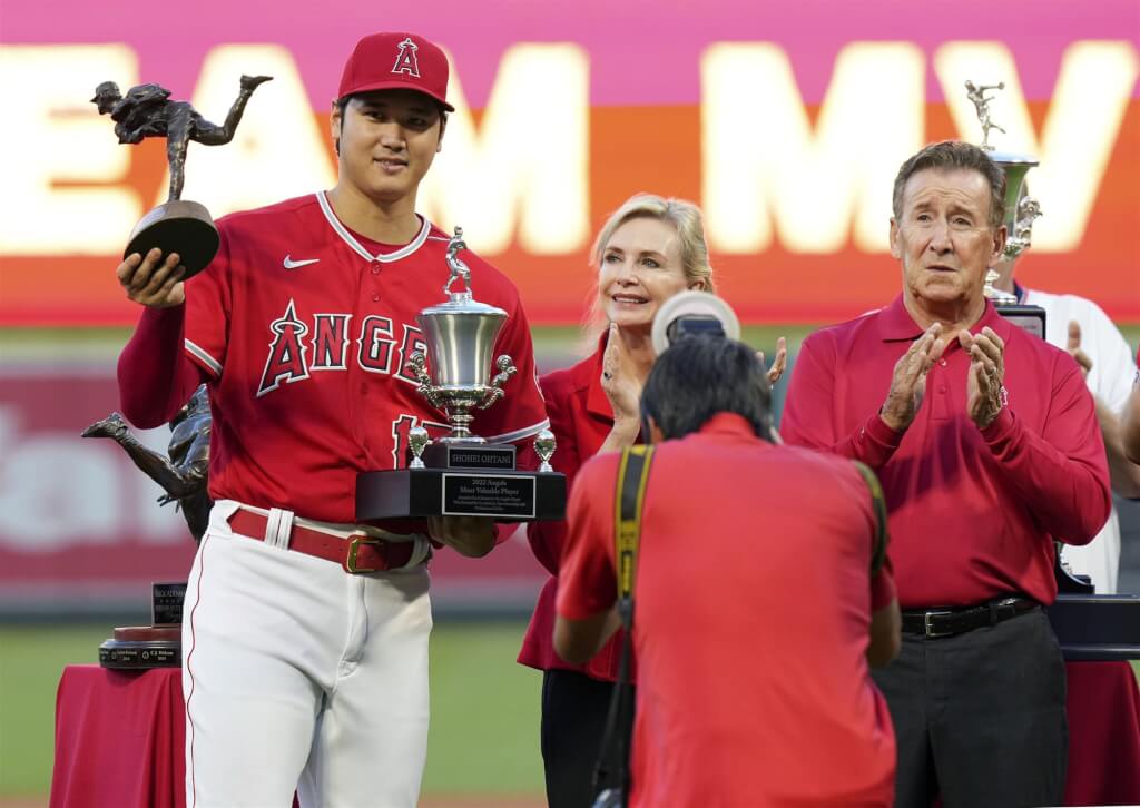 大谷翔平連16場敲安新高 蟬聯天使MVP及最佳投手[影] | 運動 | 中央社 CNA