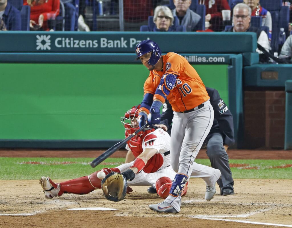 MLB太空人吃5分大局世界大賽扳平 費城人整場無安打[影] | 運動 | 中央社 CNA