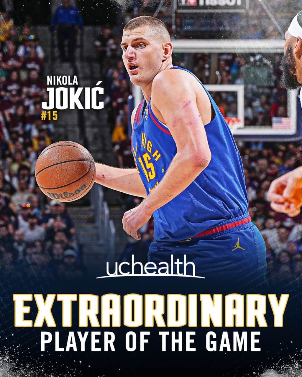 NBA約基奇繳超狂大三元 季後賽寫紀錄[影] | 運動 | 中央社 CNA