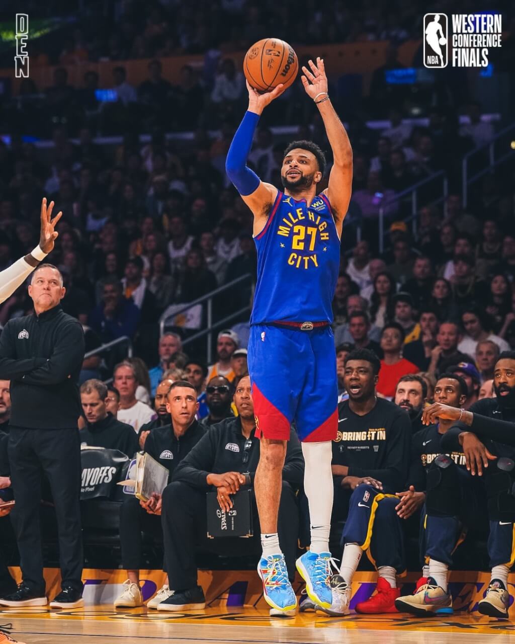 莫瑞砍37分金塊三分砲火擊退湖人 NBA西區冠軍賽聽牌[影] | 運動 | 中央社 CNA