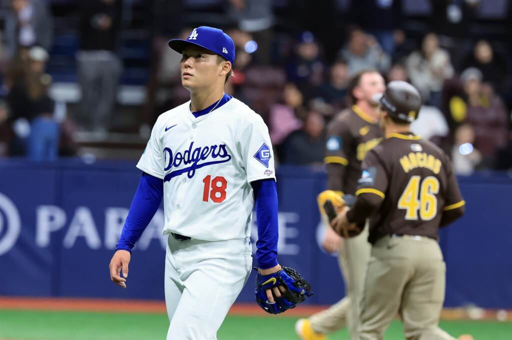 MLB海外賽G2山本由伸首局失5分 教士15比11擊垮道奇[影] | 運動 | 中央社 CNA