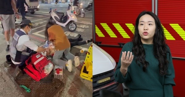 高雄護理師跪地急救OHCA騎士 獲譽「人間天使」 | 地方 | 中央社 CNA